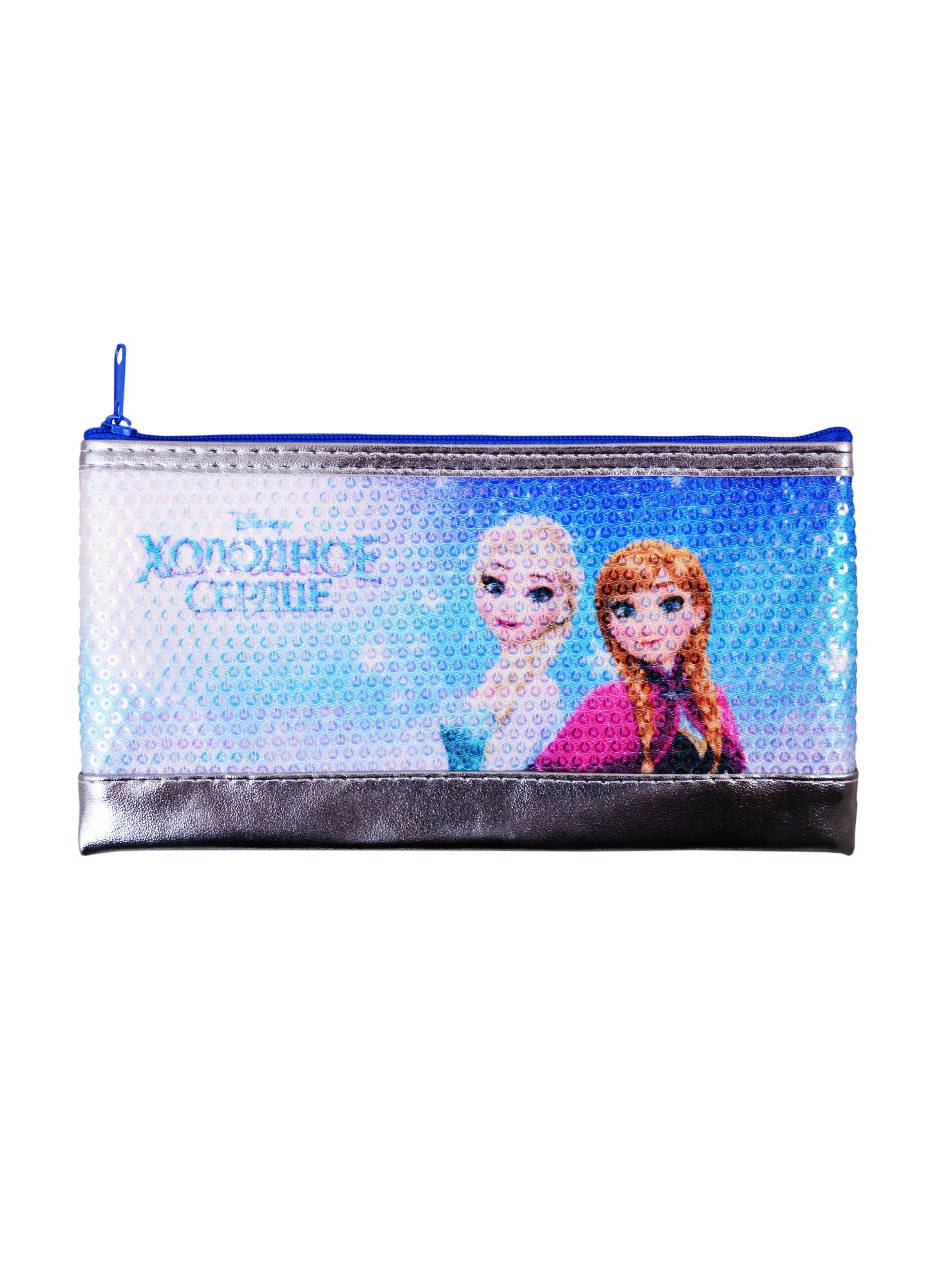 Пенал-косметичка 205*110 "Холодное сердце" пайетки, молния