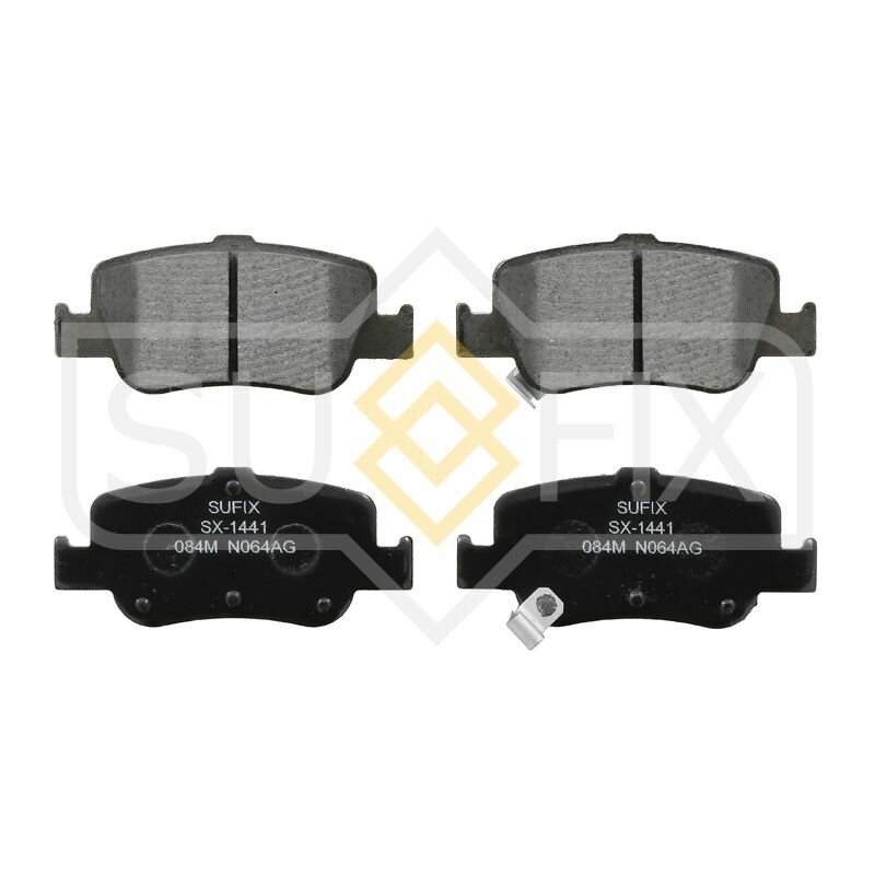 SUFIX Колодки тормозные задние TOYOTA Auris(BOS) 1.4-1.6 07>/ Corolla (BOS) 1.4D 06>