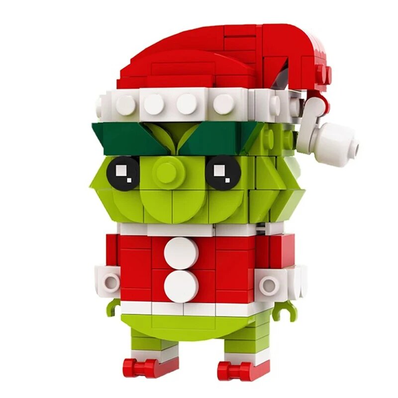 LEGO Bricklink MOC зеленый монстр в колпаке, 182pcs