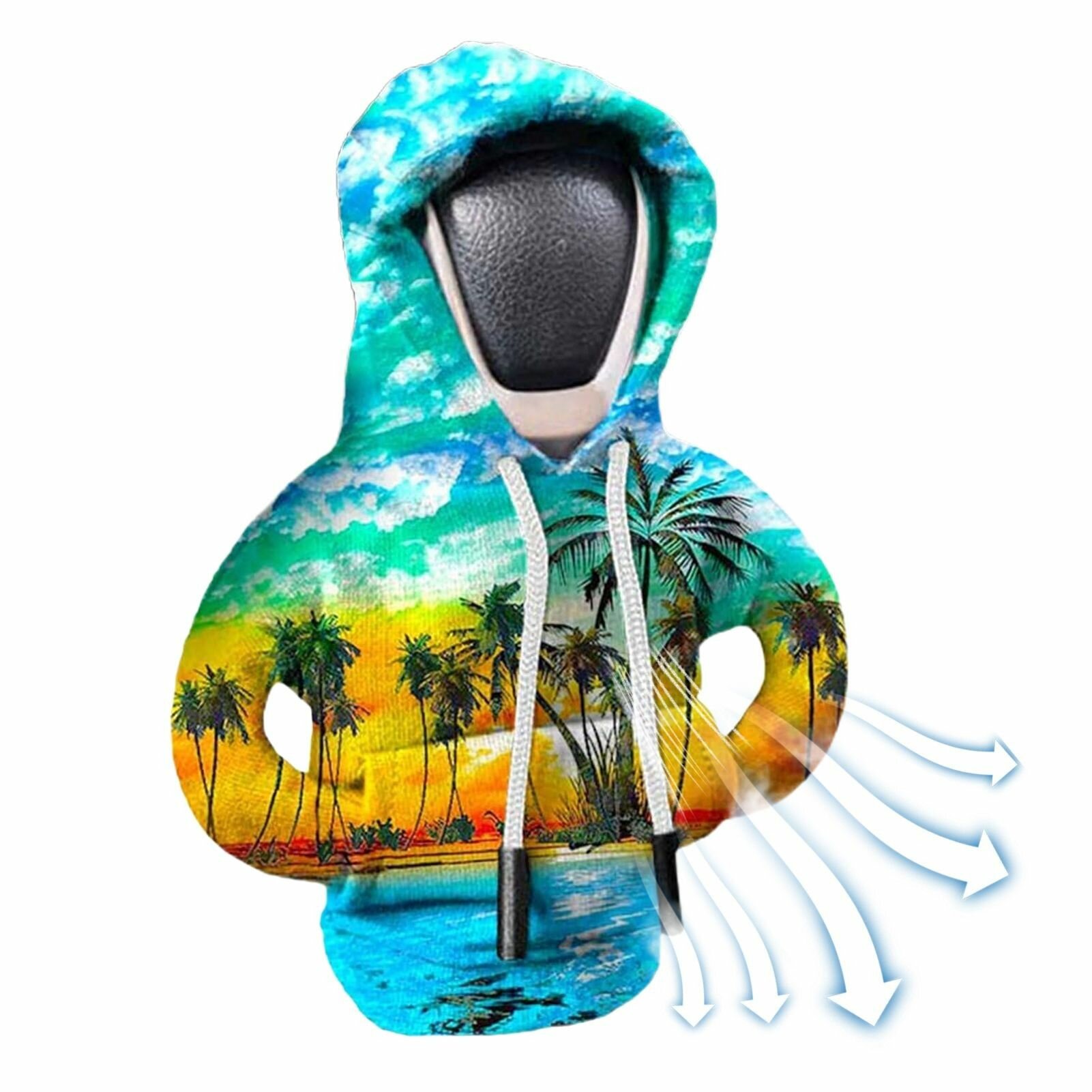 Чехол худи на ручку КПП и АКП , толстовка рычаг коробки передач, аксессуар для авто