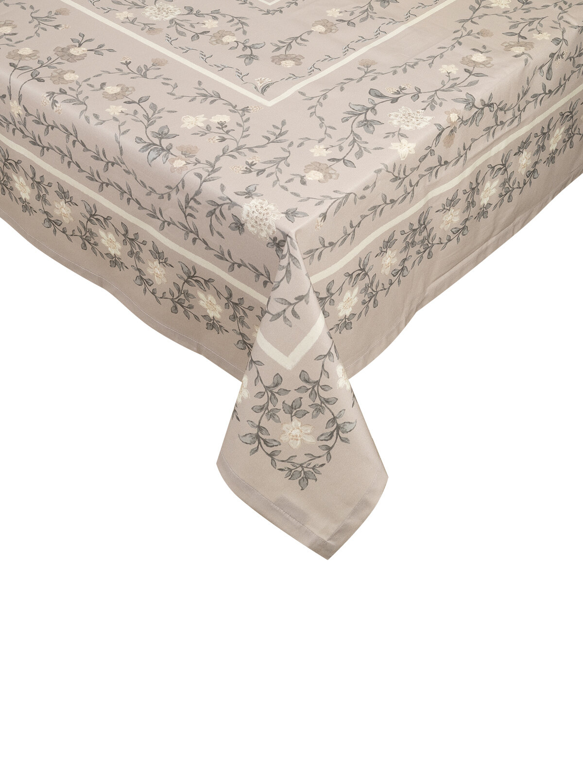 Скатерть круглая Pappel Tenderness 180 см, хлопок, влагоотталкивающая пропитка