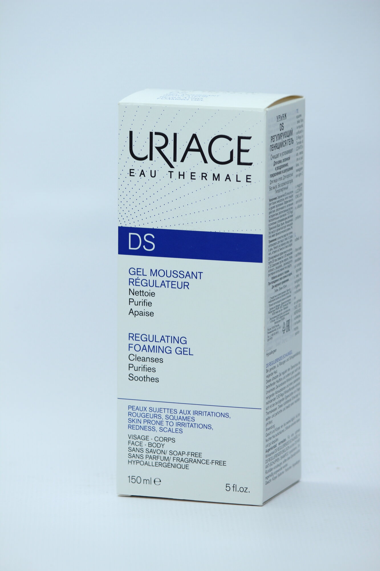 Uriage DS Regulating Foaming Gel Гель очищающий для чувствительной кожи 150 мл 1 уп
