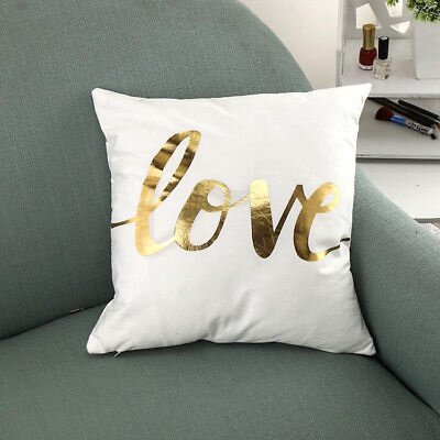 Подушка декоративная хлопковая с золотой печатью elegant gold shining printed cotton throw pillow case ideal for stylish home decor размер 13