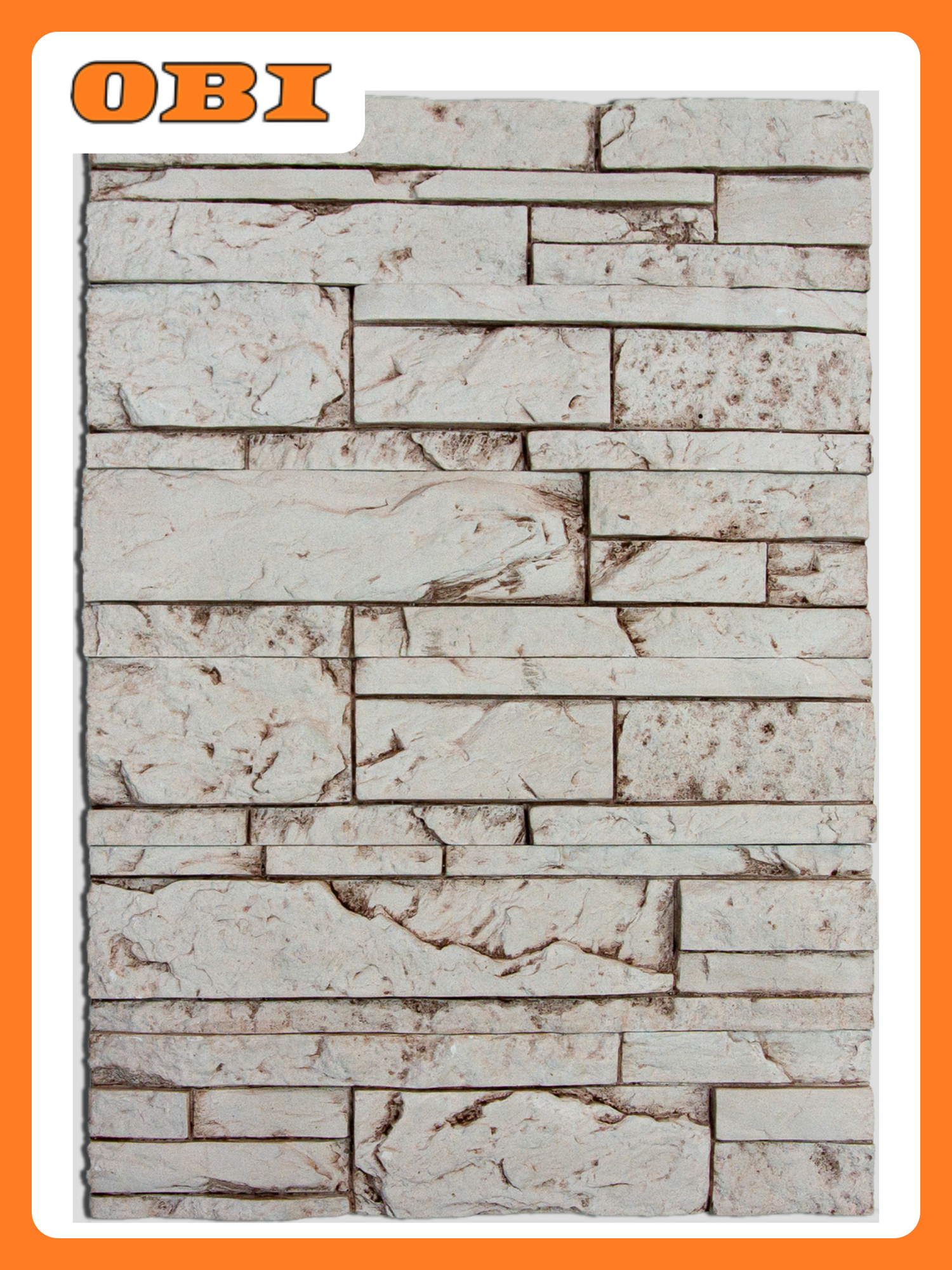 Гипс плитка Евролит Монблан 40х10 см 0,85 кв. м имитация камень серо-коричневый