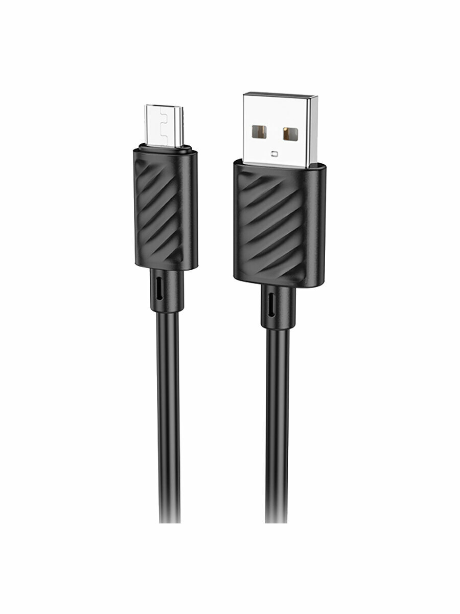 Дата-кабель USB универсальный MicroUSB (черный)