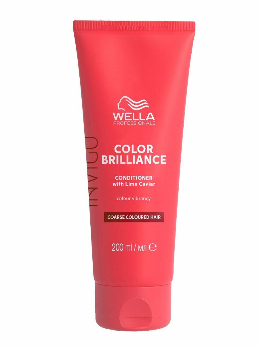 Wella Professionals Invigo Brilliance - Бальзам-уход для защиты цвета окрашенных жестких волос, 200мл