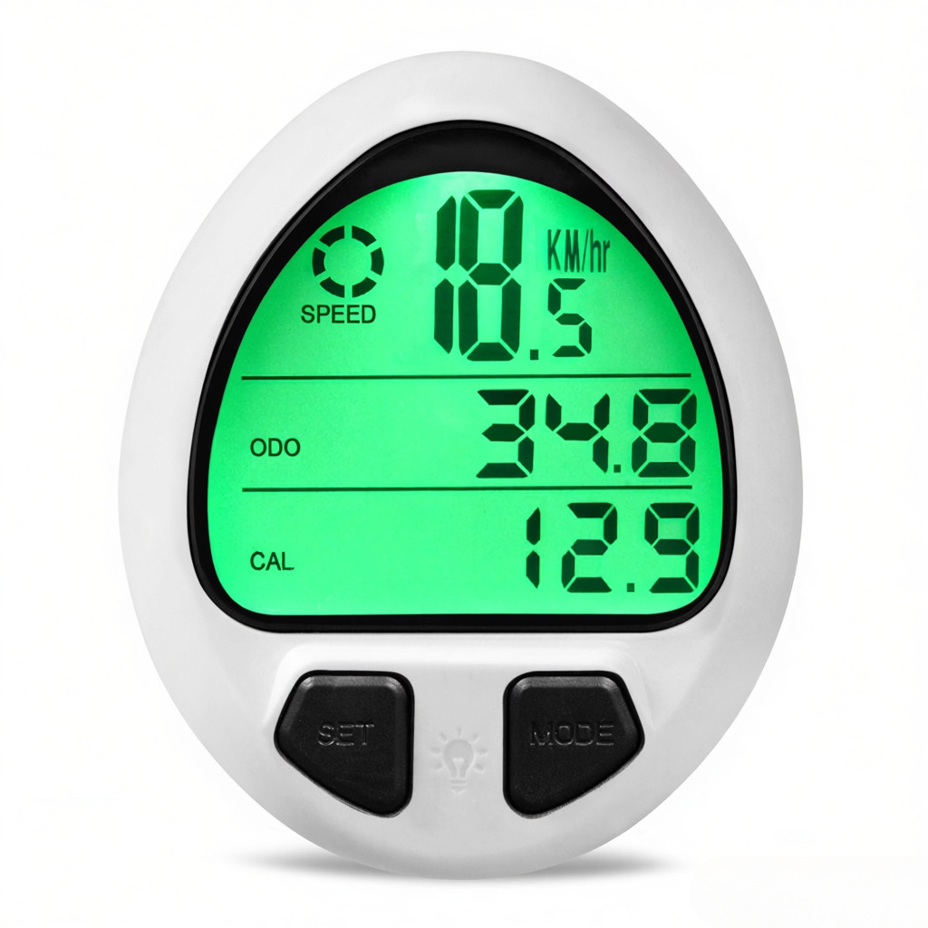Спидометр для велосипеда Проводной/Беспроводной компьютер для велосипеда Одометр Спидометр для велосипедов, Черный/Белый, 1*Кнопочная батарейка 2032, Водонепроницаемый, Проводной: Размер 14.0*9.1*2.6см, Вес 90.5г, Беспроводной: Размер 16.3*9.5*5.5см, Вес