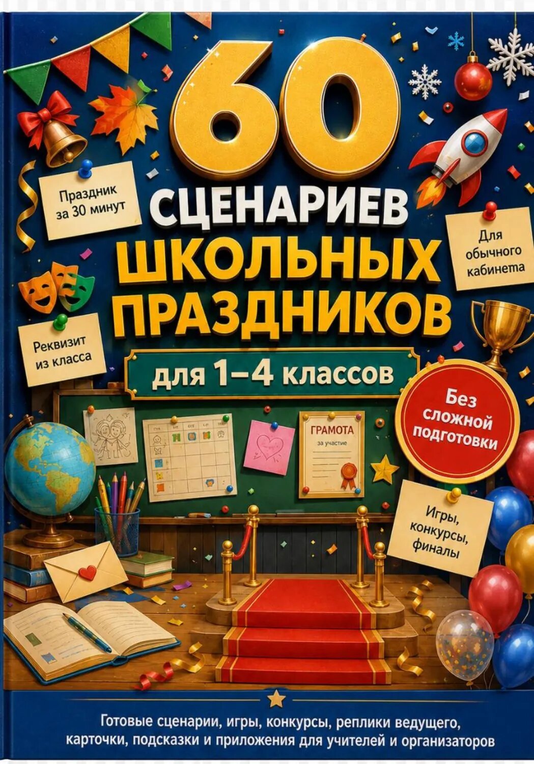 60 сценариев школьных праздников для 1–4 классов [Цифровая книга]