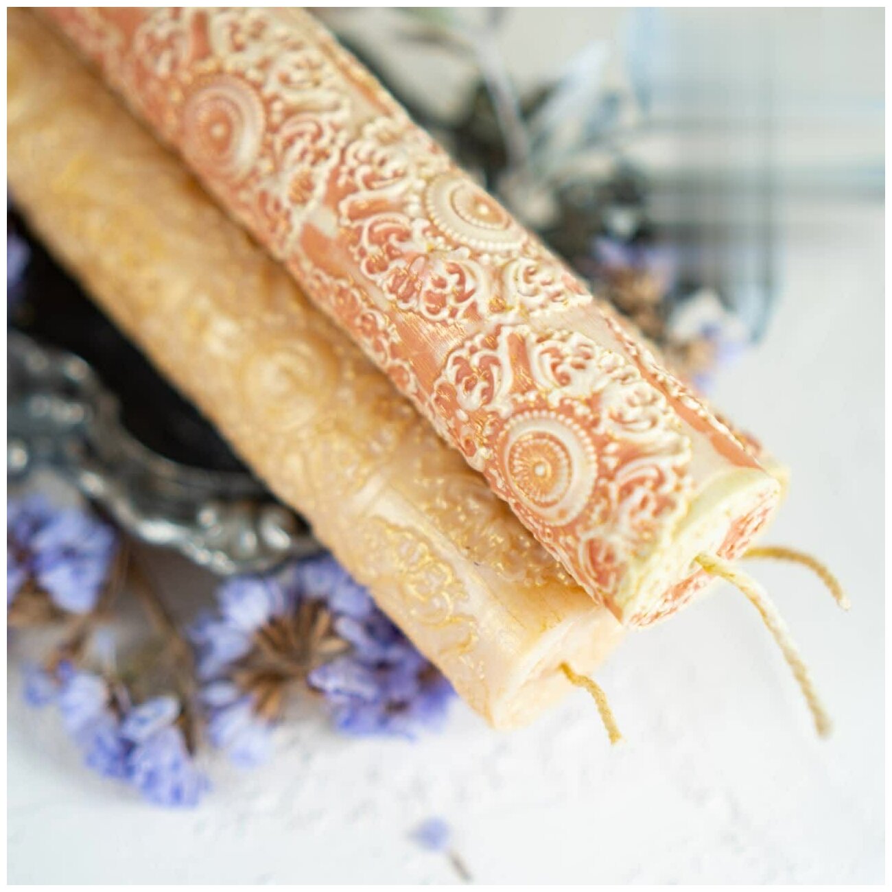 Силиконовая форма для свечей "мультиформа на 4 свечи Микс Калонны"/молд для свечи/силиконовая форма для мыла