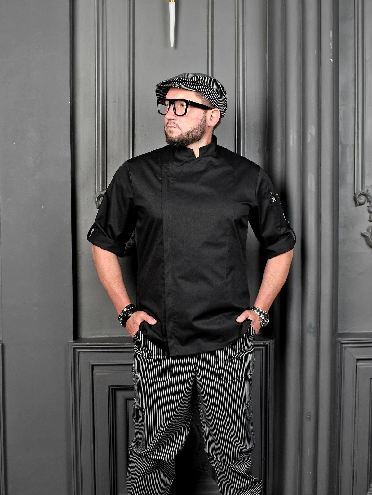 Мужской китель на молнии M-2.2