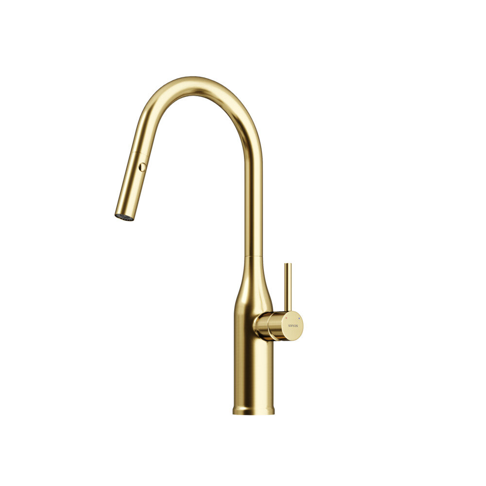 Смеситель для кухни Sancos Grand SC4002BG брашированное золото
