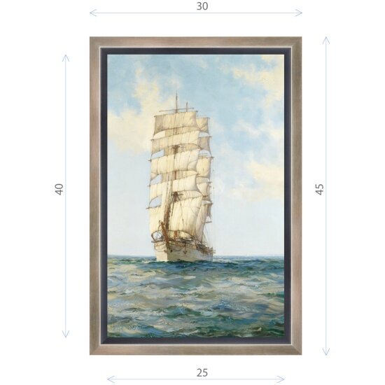 Картина Декор Депо Монтегю Доусона На крыльях ветра Матовый холст в раме 45х30 см