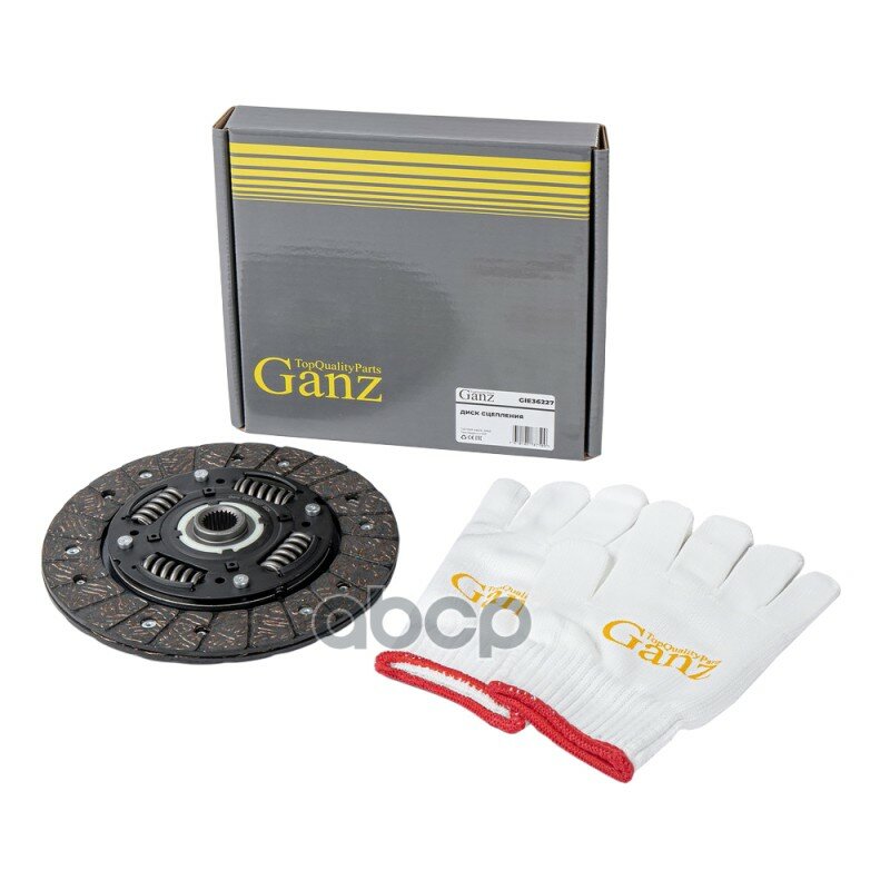 Диск сцепления CHEVROLET Lanos, DAEWOO Nexia , ZAZ Chance (1,5 8V GANZ GIE36227 GANZ арт. GIE36227