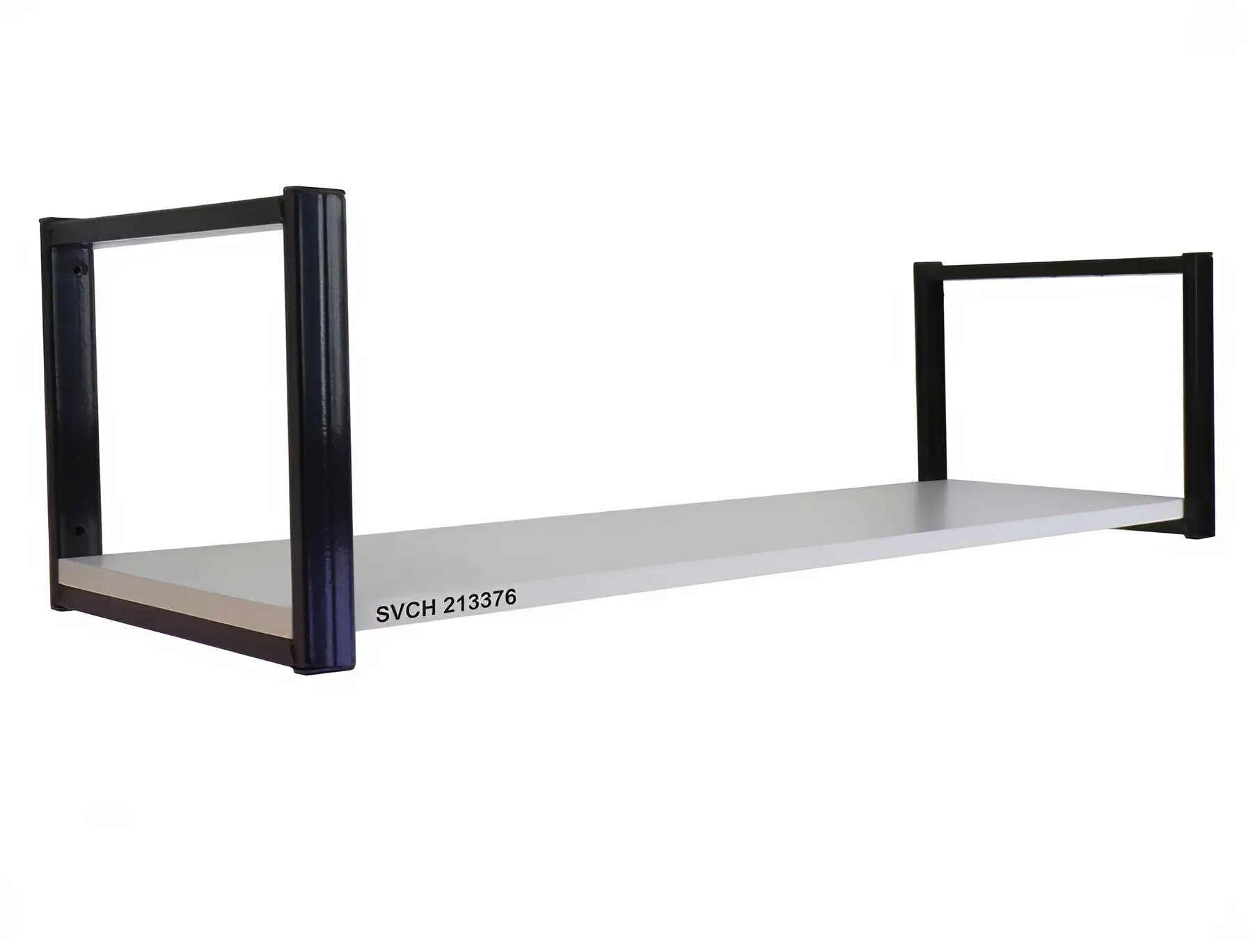 Полка для микроволновки GARROSS "SIBERIA 213376", одна полка 30х90 см, высота 25 см, каркас чёрный, цвет полок сосна