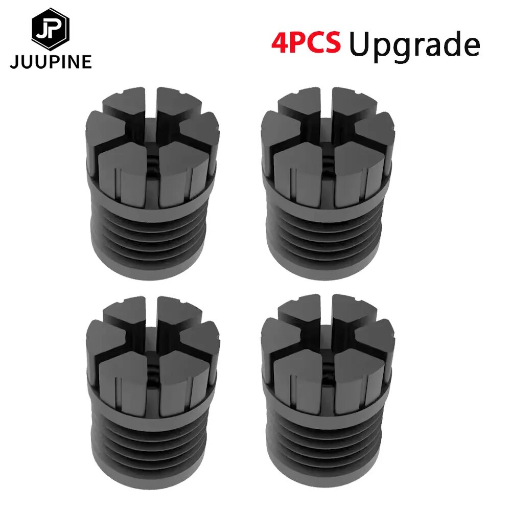 JUUPINE Амортизирующие ножки 4шт для Bambu Lab P1S/X1, Черный