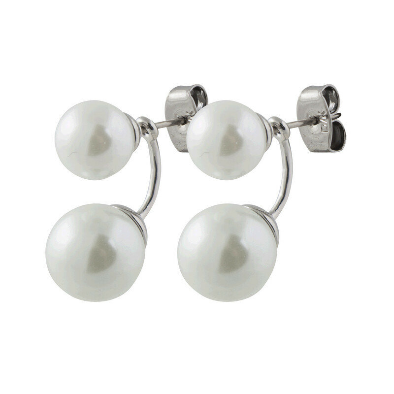 Серьги пусеты, жемчуг имитация