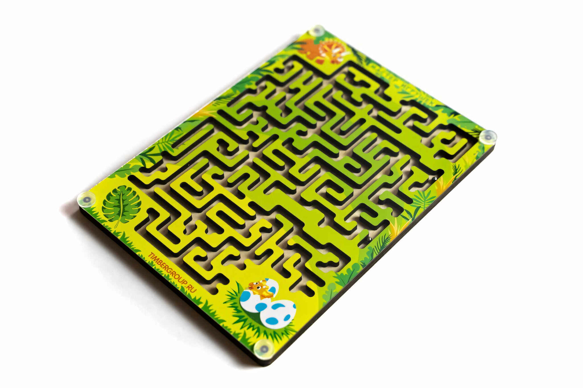 Лабиринт Тимбергрупп IG0387 "Динозавр", дерево, зеленый, для развития логики и координации