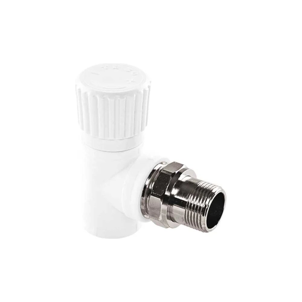 Вентиль для радиаторов TEBO PPR 20x1/2" НР угловой 030060411 для регулирования расхода