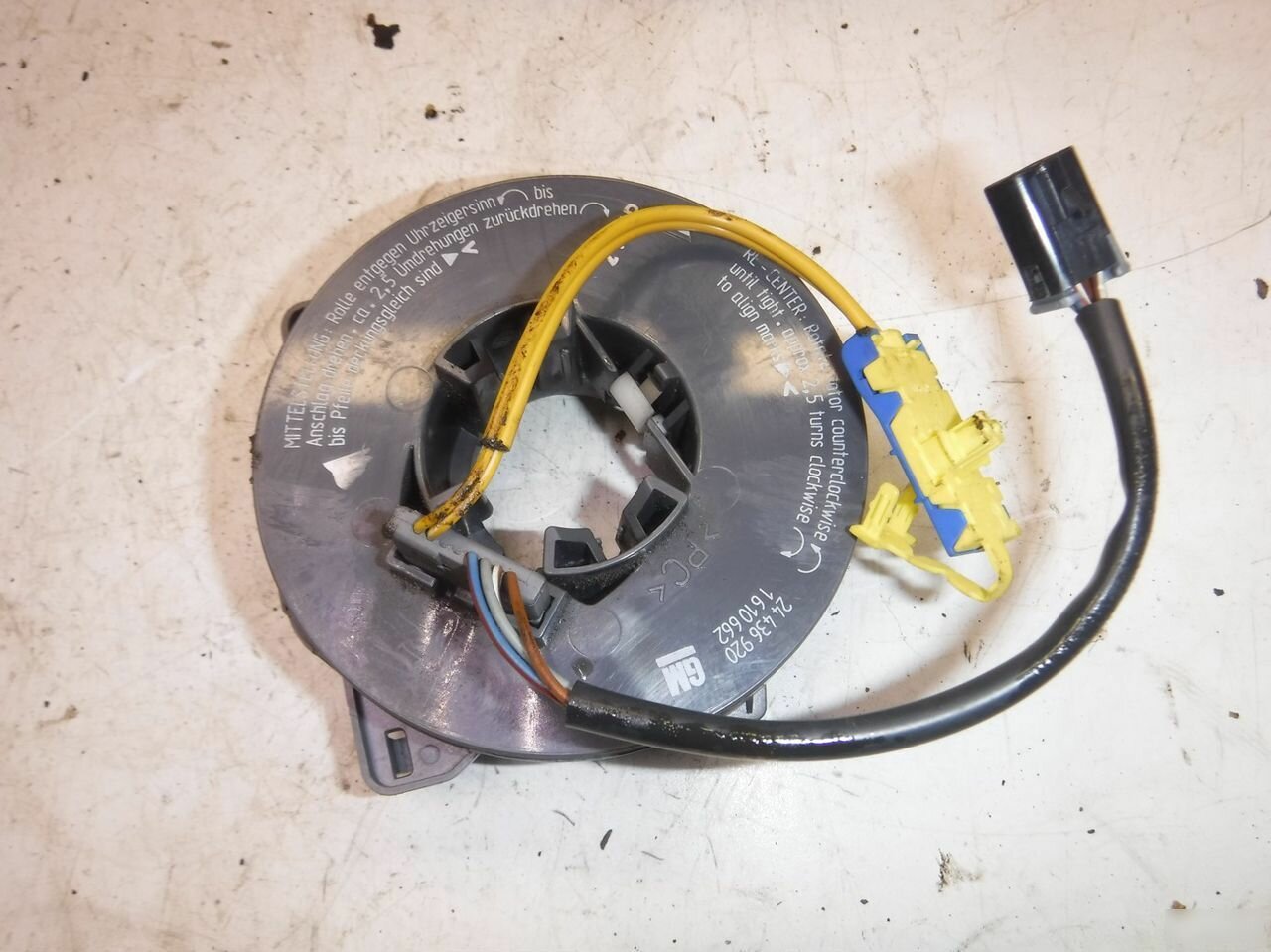 Механизм подрулевой для SRS (ленточный) Opel Astra G (1998—2009) 24436920