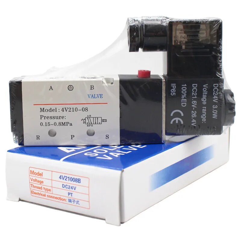 Оригинальный пневматический электромагнитный клапан Airtac 4V210-08 4V310-10 4V110-06 4V410-15