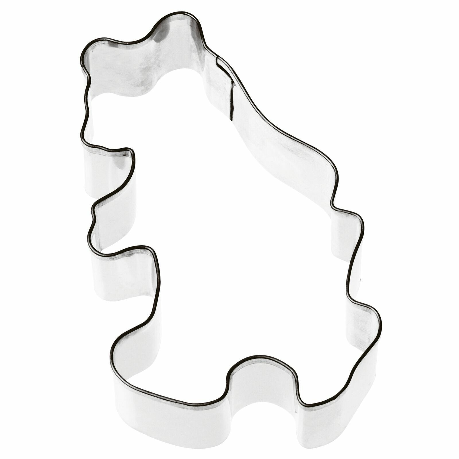 Вырубка форма для приготовления пряников и печенья, Медведь, 6х9х3 см нержавеющая сталь, Paderno.