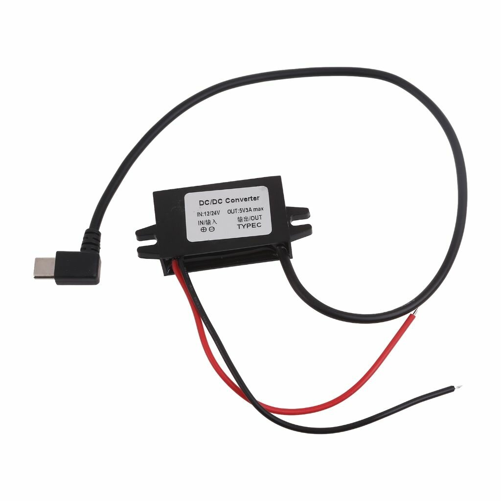 Понижающий преобразователь 12V в 5V 3A Type-C, - локоть