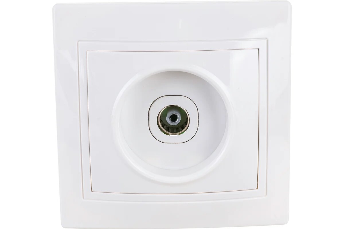 IEK кварта телевизионная 1-местная розетка белая EAK10-K01-DM для кабельного ТВ