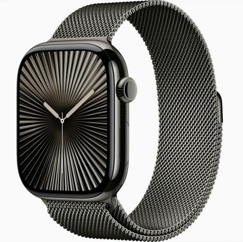 Умные часы Apple Watch Series 10 42mm Slate Titanium Case With Slate Milanese Loop