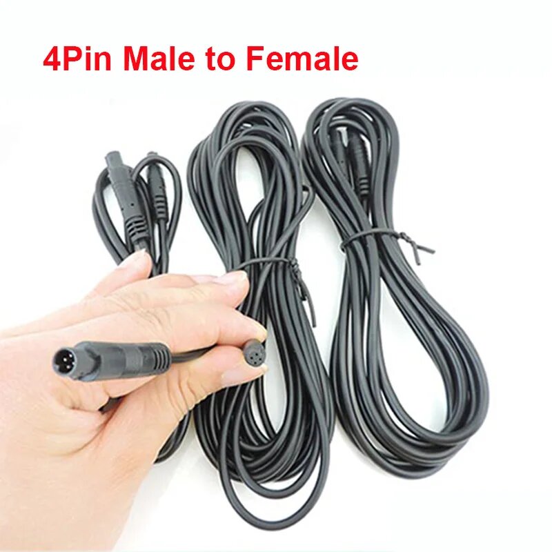 Кабель-удлинитель для камеры заднего вида, 4 контакта 6m