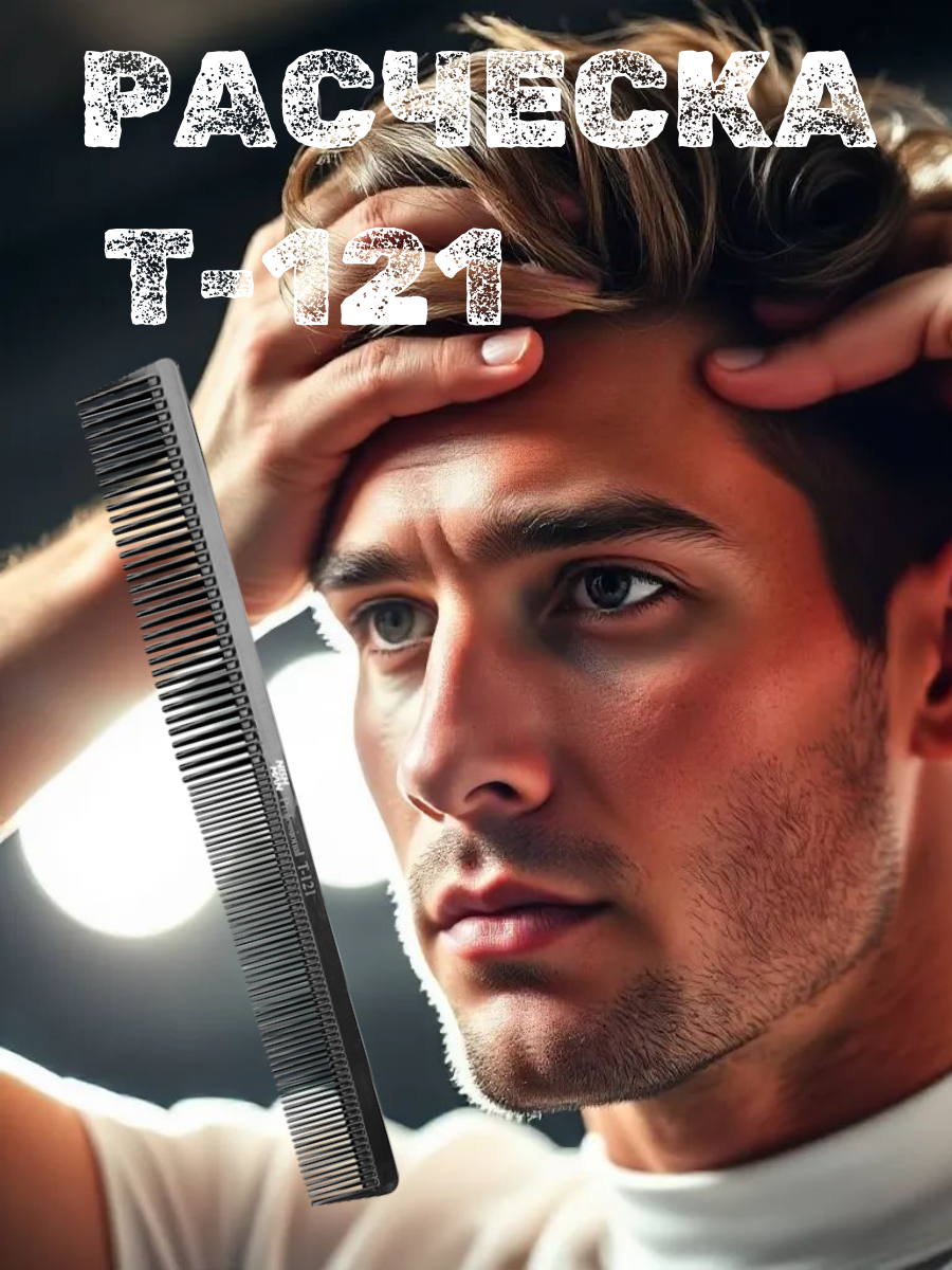 Расческа для стрижки NISHMAN HAIR COMB (CODE : T-121), для стрижки