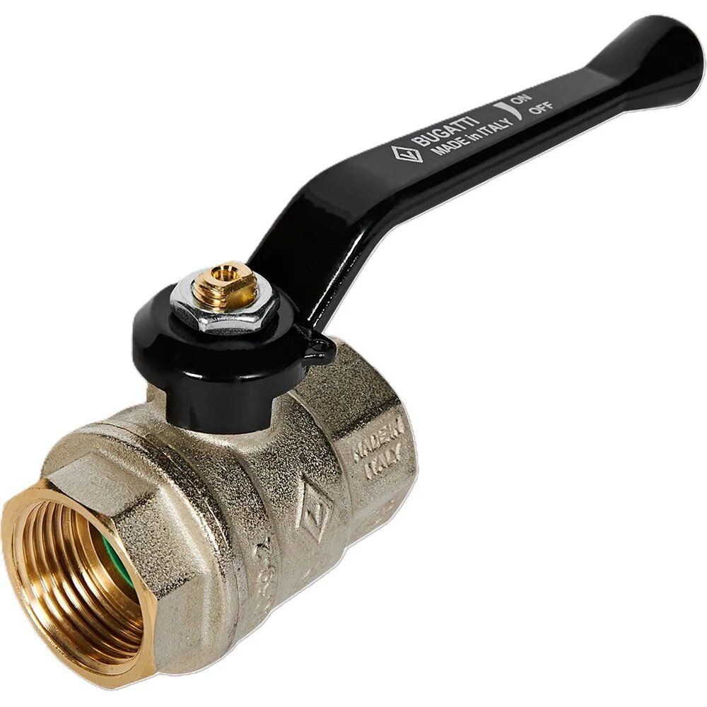 Шаровый кран В/В Ду-20 /3/4 ручка черная Bugatti OREGON 03000169, для защиты от коррозии