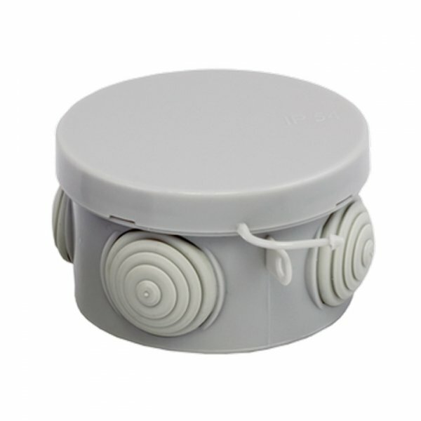 EKF PROxima Коробка распаячная КМР-040-038 с крышкой наружная (65х40) 4 мембранных ввода IP54, plc-kmr-040-038