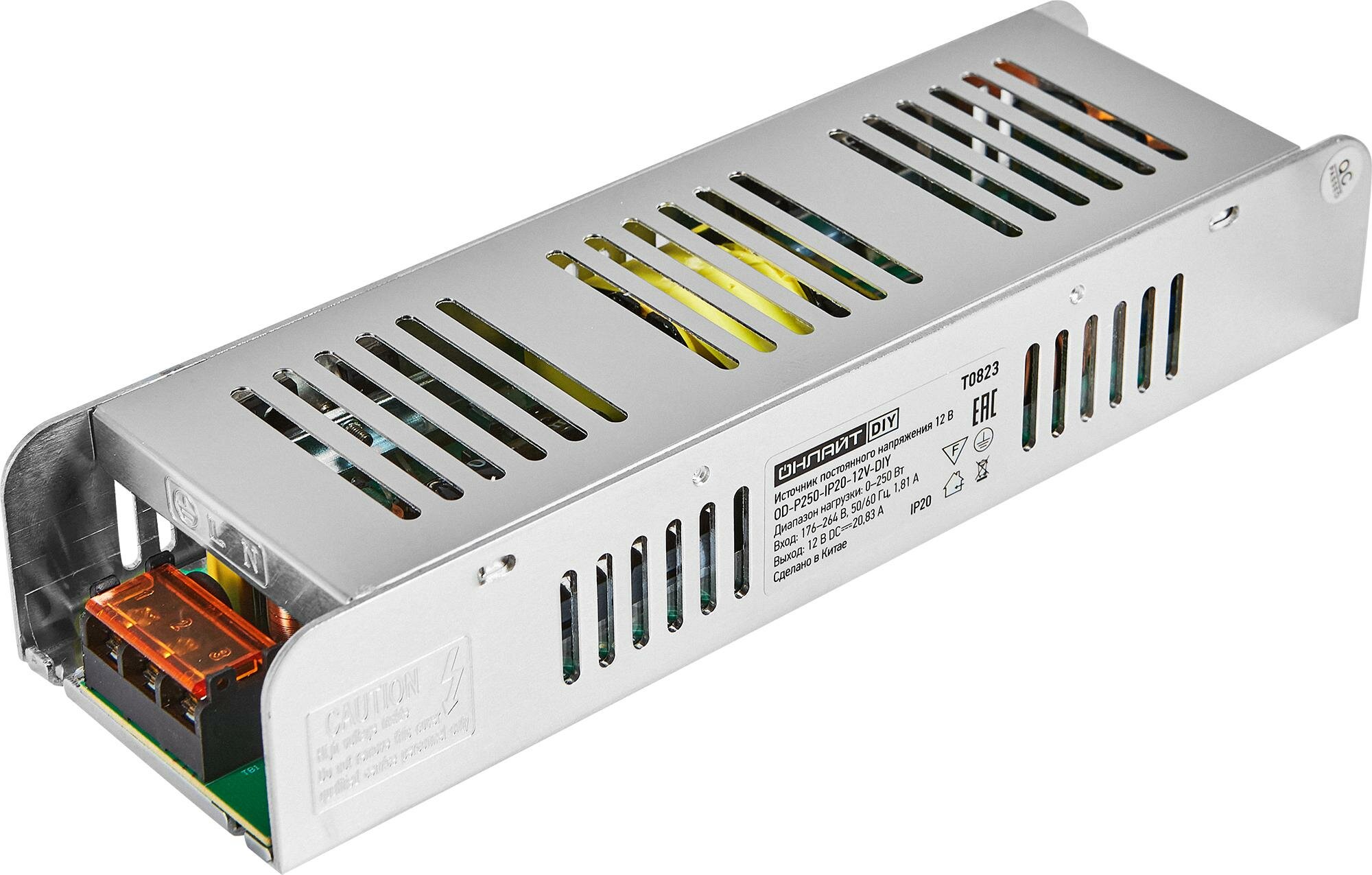 Блок питания Онлайт 90389 OD-P250-IP20-12V 12 В 250 Вт IP20