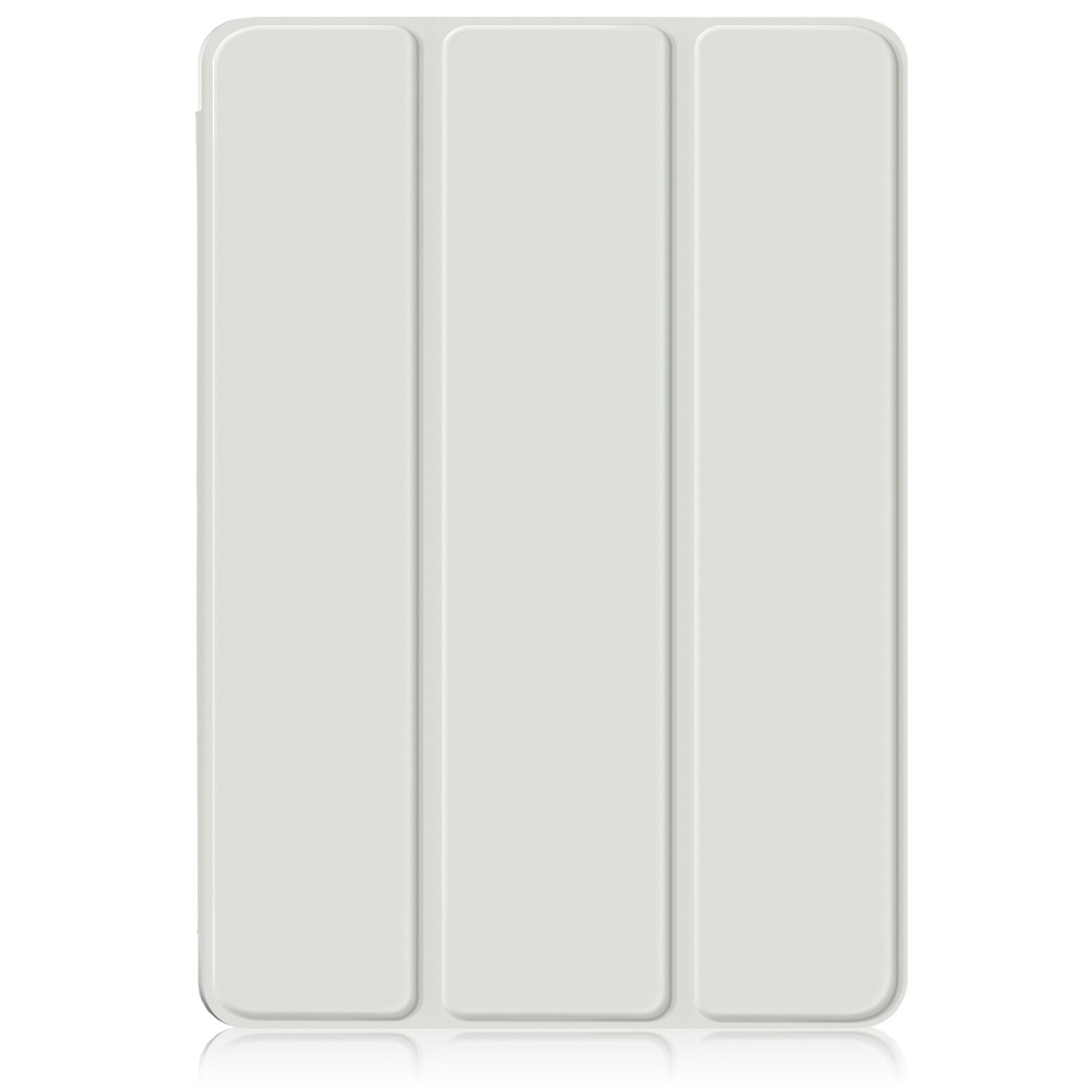 Фирменный ультра-тонкий чехол-обложка для Lenovo XiaoXin Pad 2024 с дизайном Smart Case кожаный, с функцией смарт включения-выключения, светло-серы.