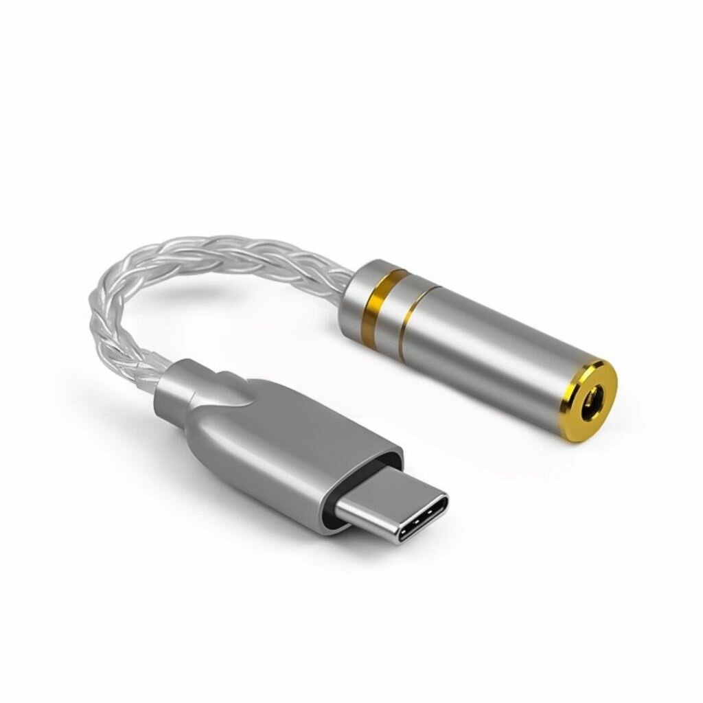 Интерфейс типа C, сбалансированный декодирующий усилитель для наушников, ЦАП, 3,5 мм