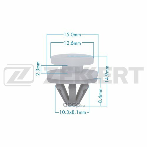 Клипса крепёжная General Motors Nissan Opel Renault (миним. кол-во заказа 10 шт) ZEKKERT be3812