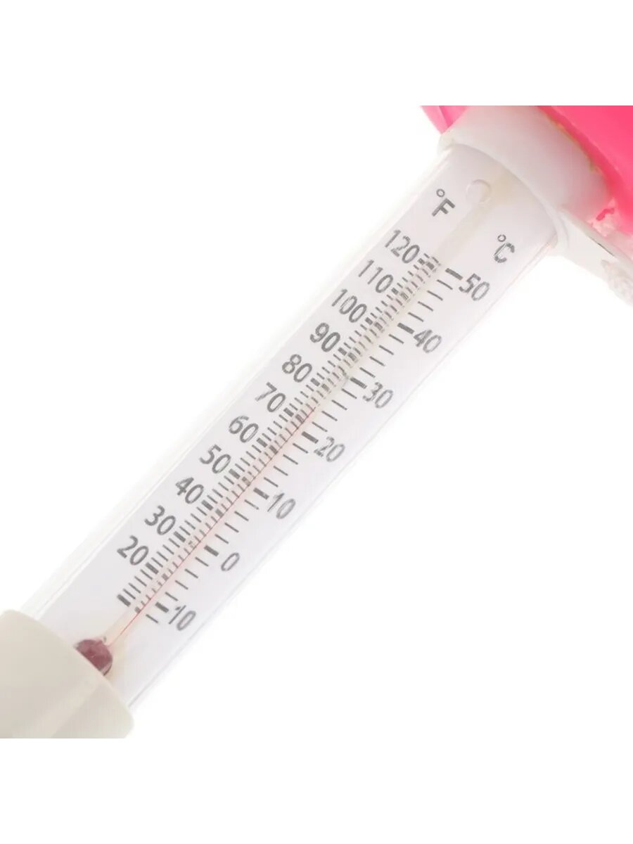 Яркий плавающий термометр-фламинго для бассейна