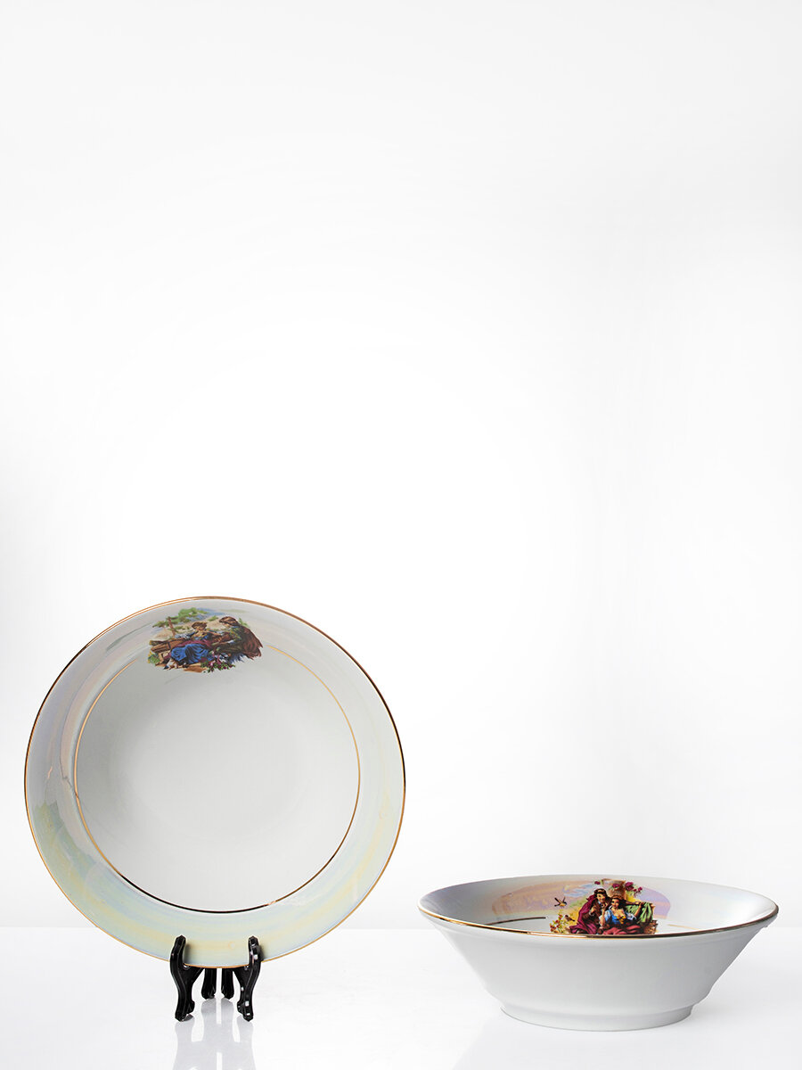 Набор фарфоровых салатников 2 шт. 1150 мл. Добруш "Мадонна" ф. Идиллия