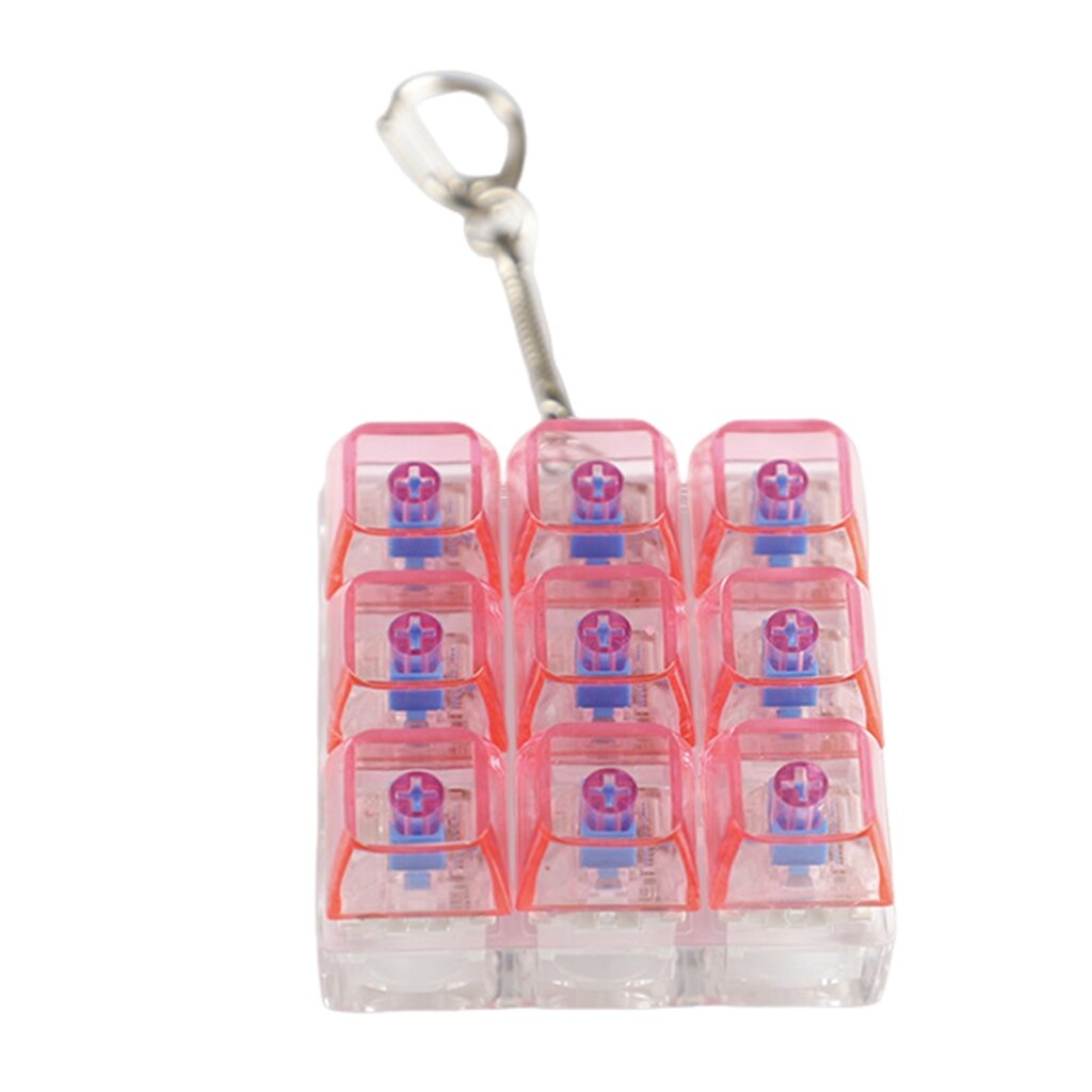 9 Нажатий клавиш клавиатуры Игрушечный брелок для ключей Многофункциональные колпачки для снятия стресса