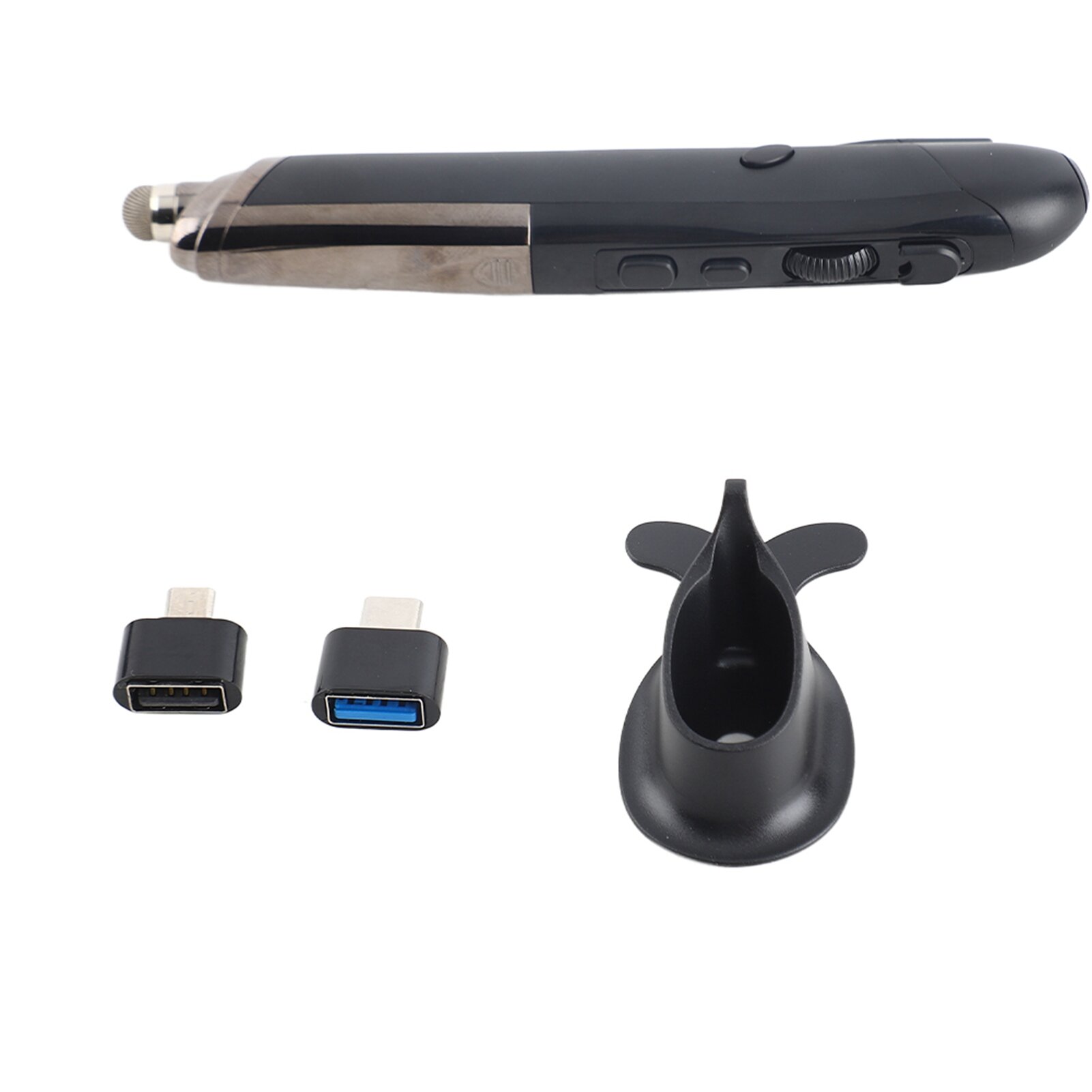 2.4G USB Wireless Optical Pen Mouse Pocket Drawing Write Stylus (Black)