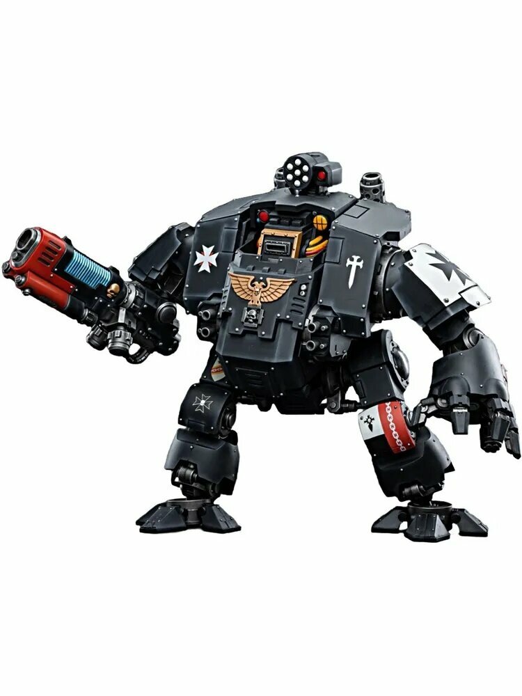 Подвижная фигурка JOYTOY 1/18 Warhammer 40,000 Black Templars Redemptor Dreadnought Подарочная модель
