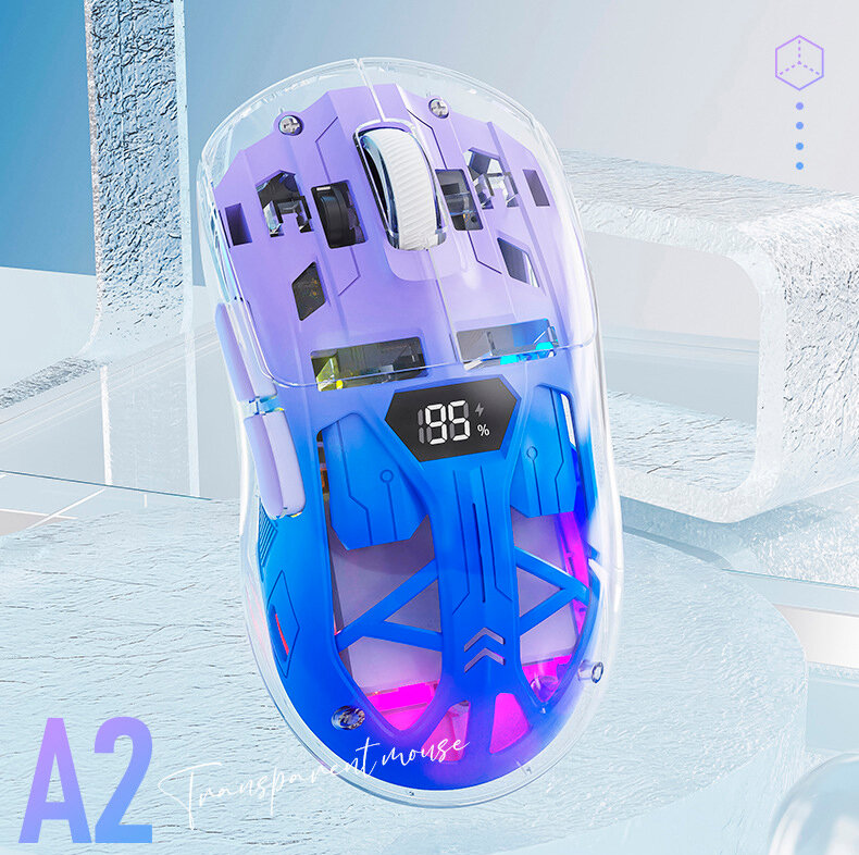 Беспроводная мышь Free Wolf A2, Bluetooth/2.4Ghz/USB, 4000Dpi, синий