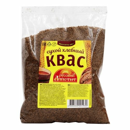 Квас Русский аппетит сухой хлебный 400 гр - 1 шт