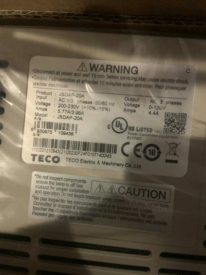 Модуль Teco AC Servo pack