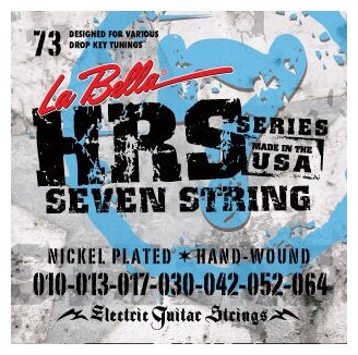 HRS-73 Комплект струн для 7-ми струнной электрогитары 010-064 La Bella