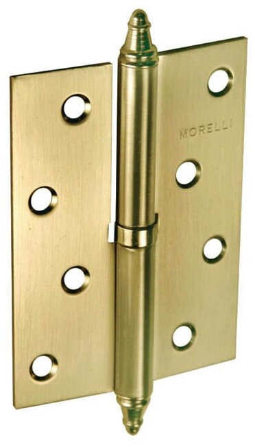 MORELLI петля разъемная 100x70x2,5 мм L бронза с коронкой для мебели и дверей