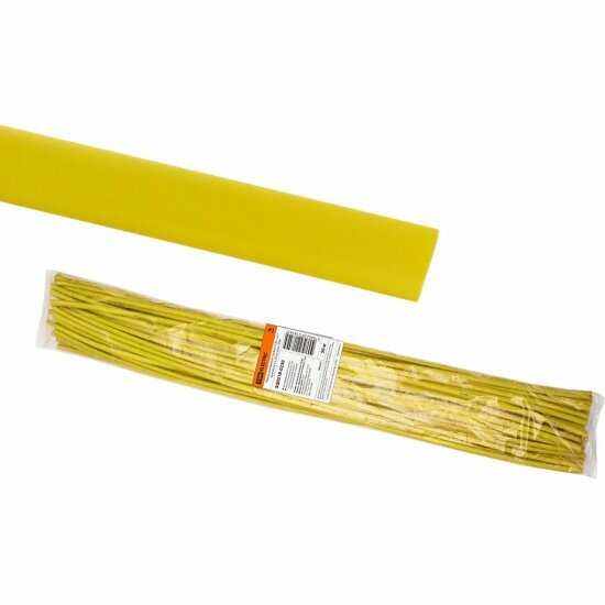 Термоусаживаемая трубка Tdm Electric ТУТнг 14/7 желтая по 1м (50 м/упак), SQ0518-0230