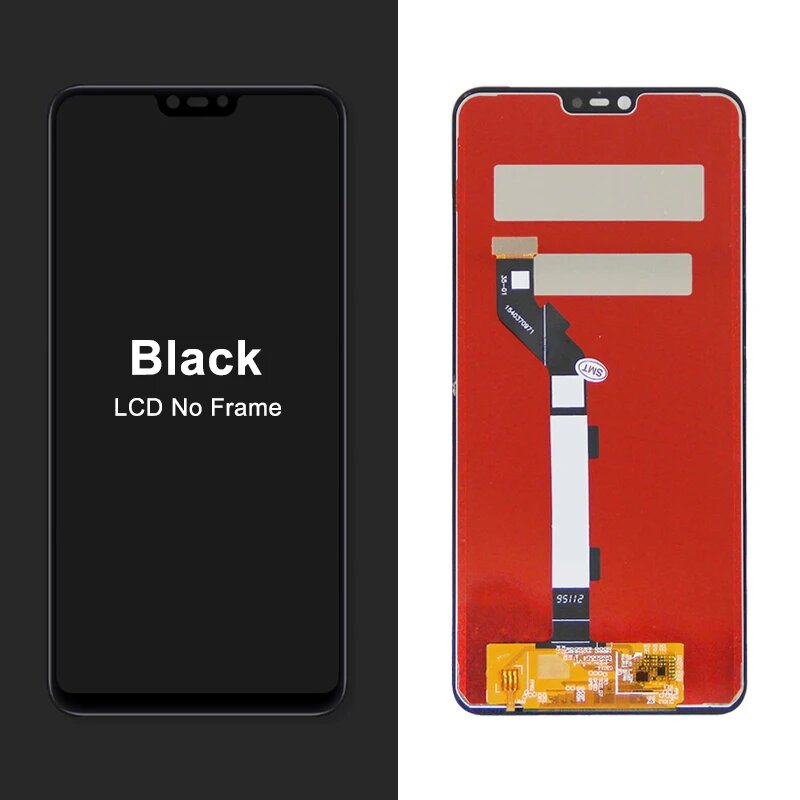 Замена экрана Mi 8 Lite, для Xiaomi Mi 8 Lite M1808D2TG ЖК-дисплей Цифровой сенсорный экран с рамкой для Mi 8 Youth / Mi 8X Black No Frame