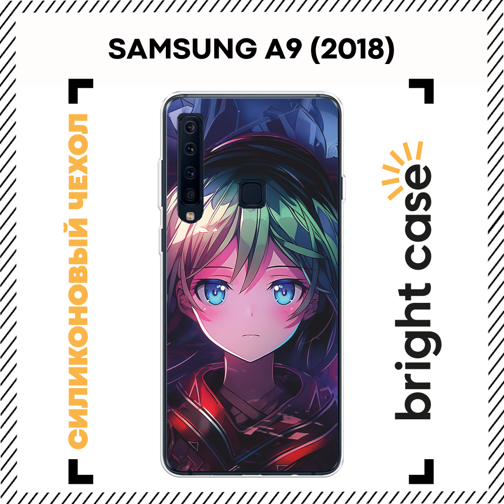 Чехол на Samsung Galaxy A9 2018 / Самсунг A9 с принтом Девушка аниме