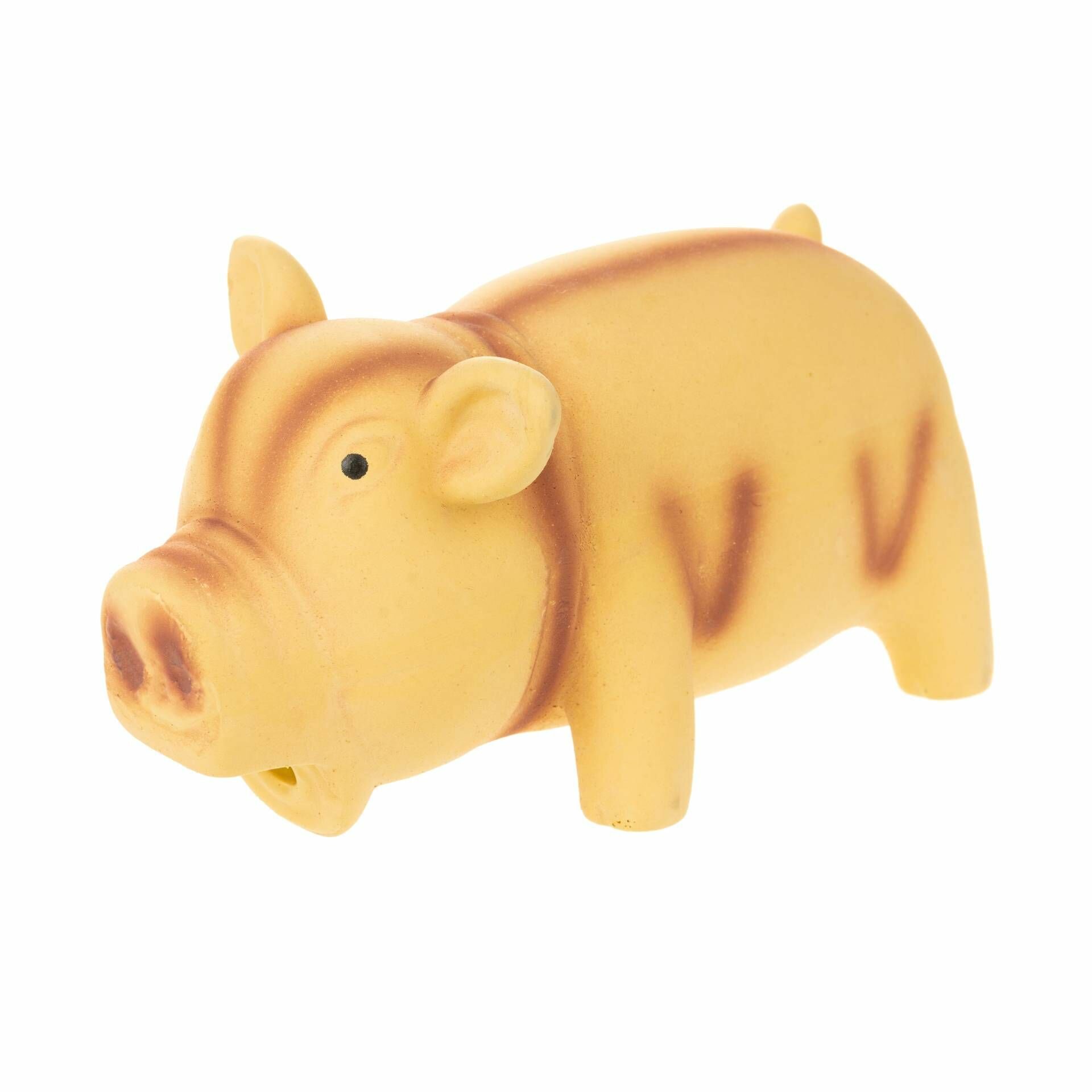 Игрушка для собак Поросёнок коричневый, латекс, 15 см